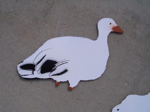 Homemade Goose Silhouette Decoys