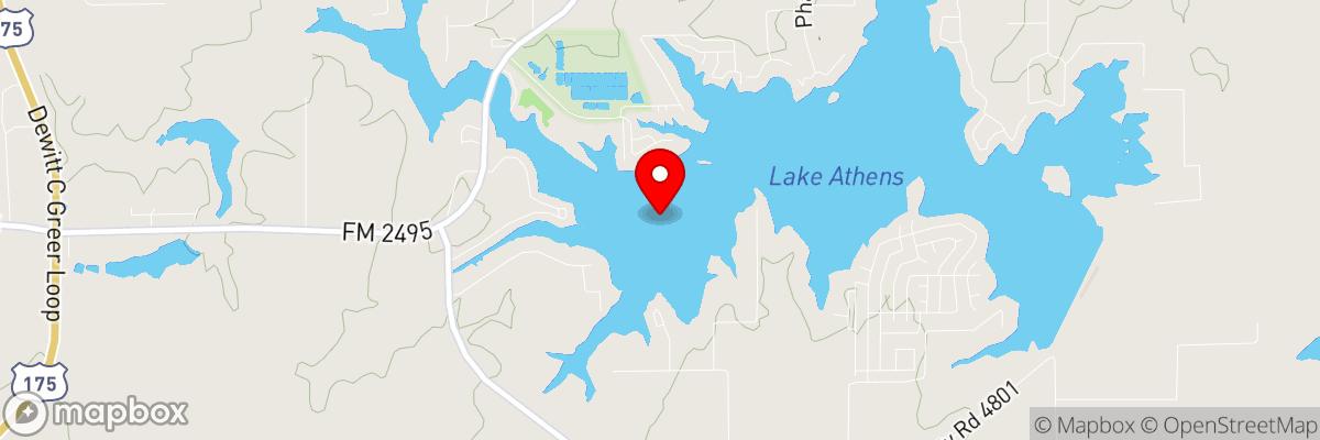 Fishing Lake Athens Tx Map Lake Athens TX Fishing Reports, Maps & Hot