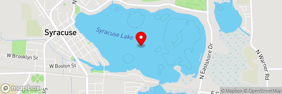 Syracuse Lake Map Syracuse Lake (IN) Nautical Chart And Water Depth