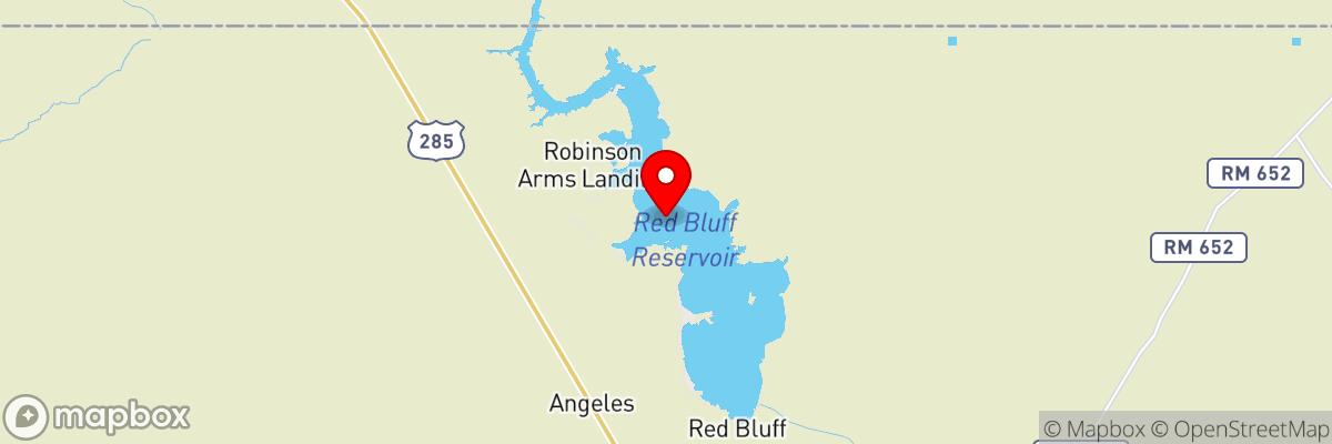 Red Bluff Texas Map