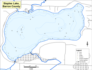 Staples Lake (WI) – Fishing, Map & Access | Lake-Link