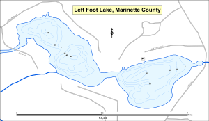 Left Foot Lake (WI) – Fishing, Map & Access | Lake-Link