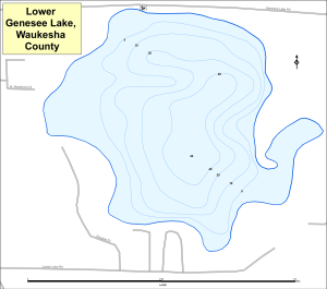 Lower Genesee Lake (WI) – Fishing, Map & Access | Lake-Link