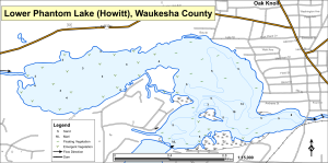 Lower Phantom Lake (WI) – Fishing, Map & Access | Lake-Link